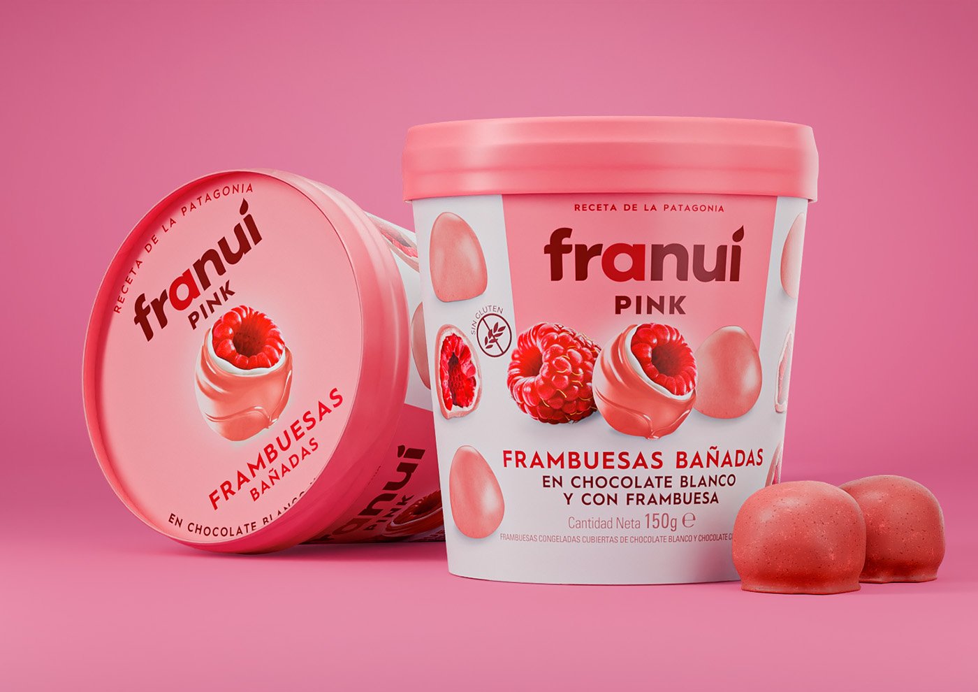 Franui Chocolate Pink Rapanui 150gr – tiendaplantbased
